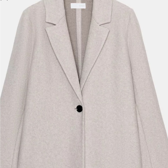 Zara | Jackets & Coats | Zara Light Sand Soft Coat | Poshmark